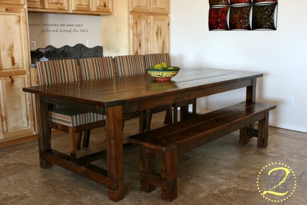 DIY Farmhouse Table with Extensions - Addicted 2 DIY