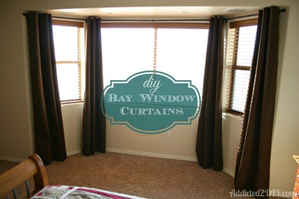 DIY Bay Window Curtains - Addicted 2 DIY