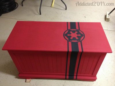 Star Wars Upcycled Toy Box {with free SVG file} - Addicted 2 DIY