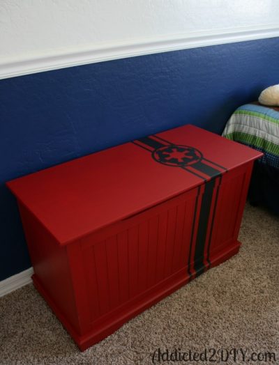 Star Wars Upcycled Toy Box {with free SVG file} - Addicted 2 DIY