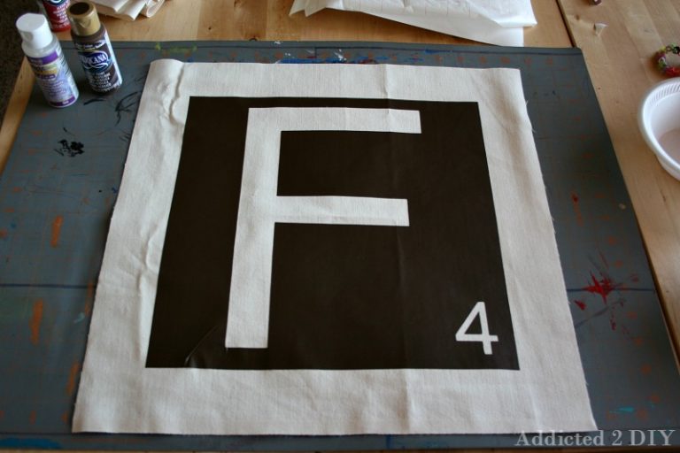 Scrabble Tile Fall Pillows {with a Twist} - Addicted 2 DIY