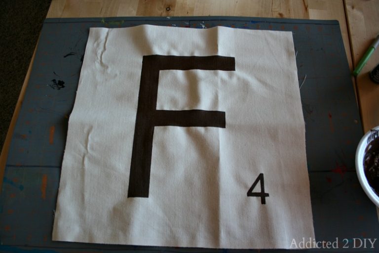 Scrabble Tile Fall Pillows {with a Twist} - Addicted 2 DIY