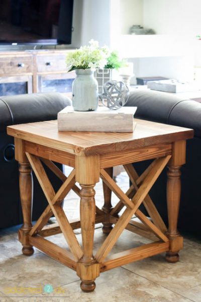 DIY X Panel Side Table - Addicted 2 DIY