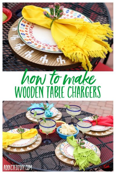 How To Make Wooden Table Chargers - Addicted 2 DIY