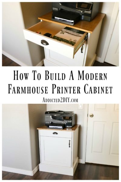 How To Build A Printer Cabinet - Addicted 2 DIY