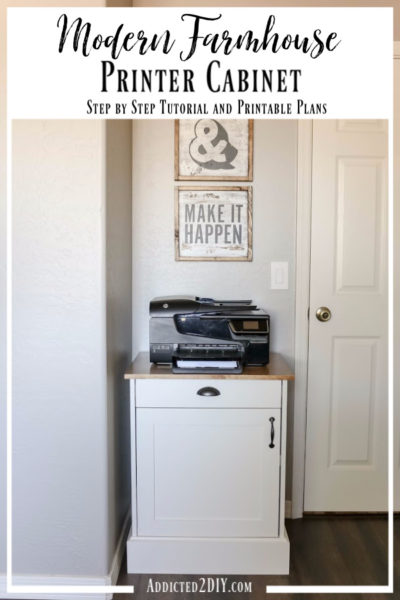 How To Build A Printer Cabinet - Addicted 2 DIY