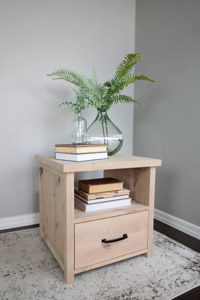 How To Build A Side Table With Storage - Addicted 2 DIY