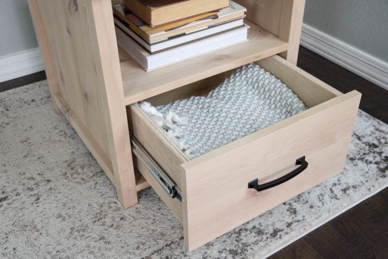 How To Build A Side Table With Storage - Addicted 2 DIY