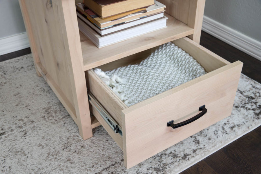 How To Build A Side Table With Storage - Addicted 2 DIY