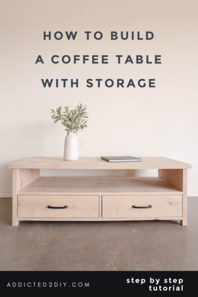 How To Build A Coffee Table With Storage - Addicted 2 DIY
